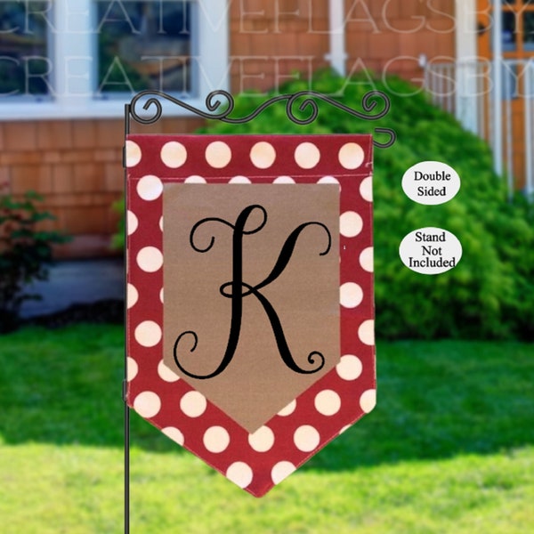 Monogram Garden Flag - Etsy
