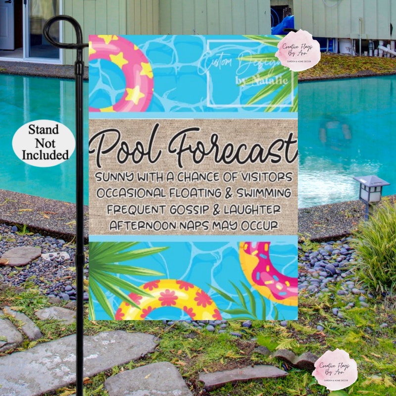 Pool Lawn Flag - Etsy
