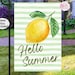 Lemon Welcome Flag, Hello Summer Flag, Lemon Yard Flag, Summer Garden ...