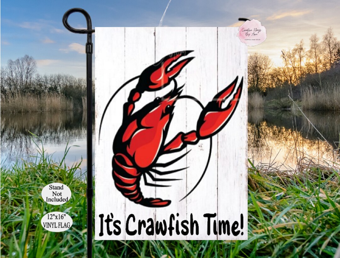 Crawfish Boil, Crayfish Flag, Crawfish Boil Garden Flag, Spring Garden ...