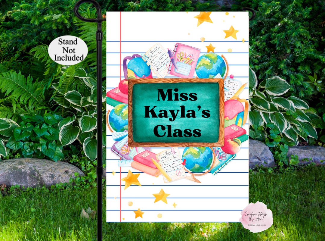 Back to School Flag , Custom Garden Flag ,school Classroom Sign ...
