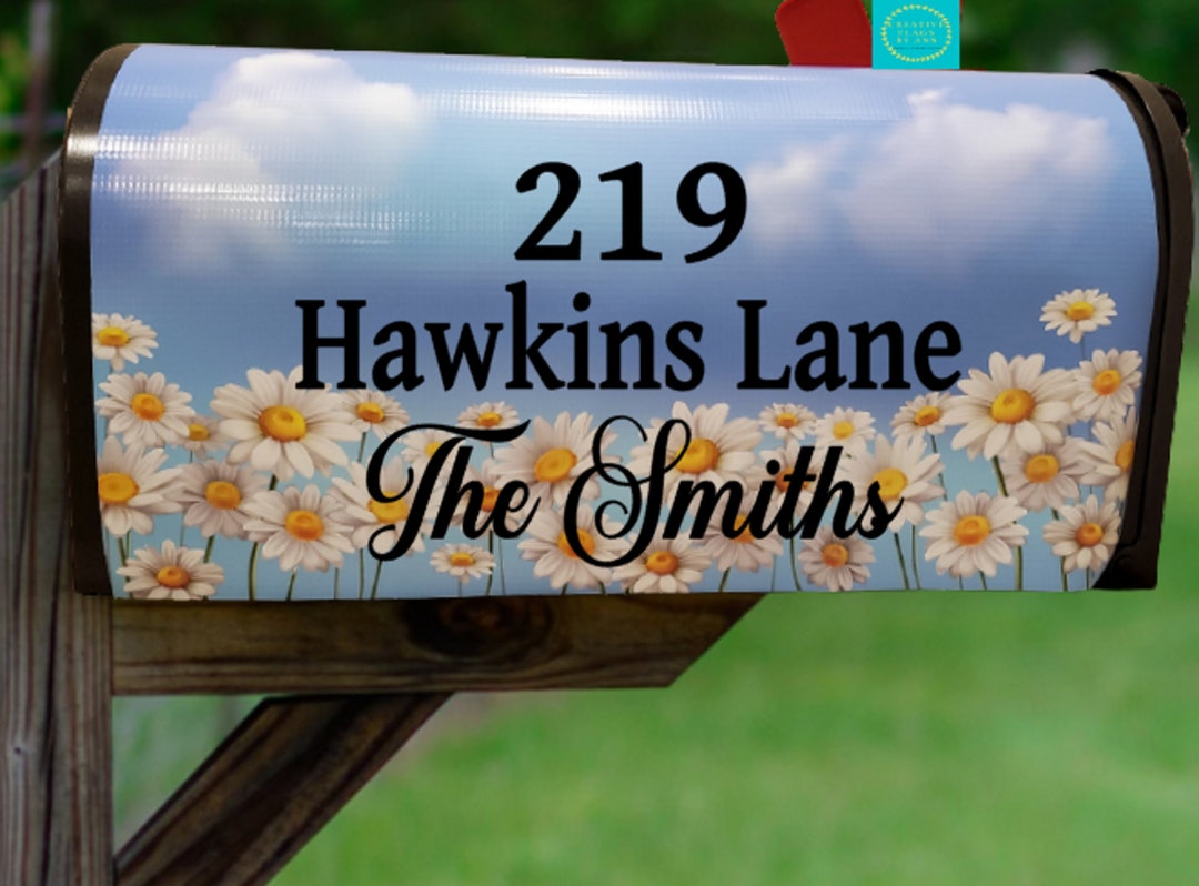 Mailbox Cover, Spring Mailbox Cover, Personalized Name & Address ...