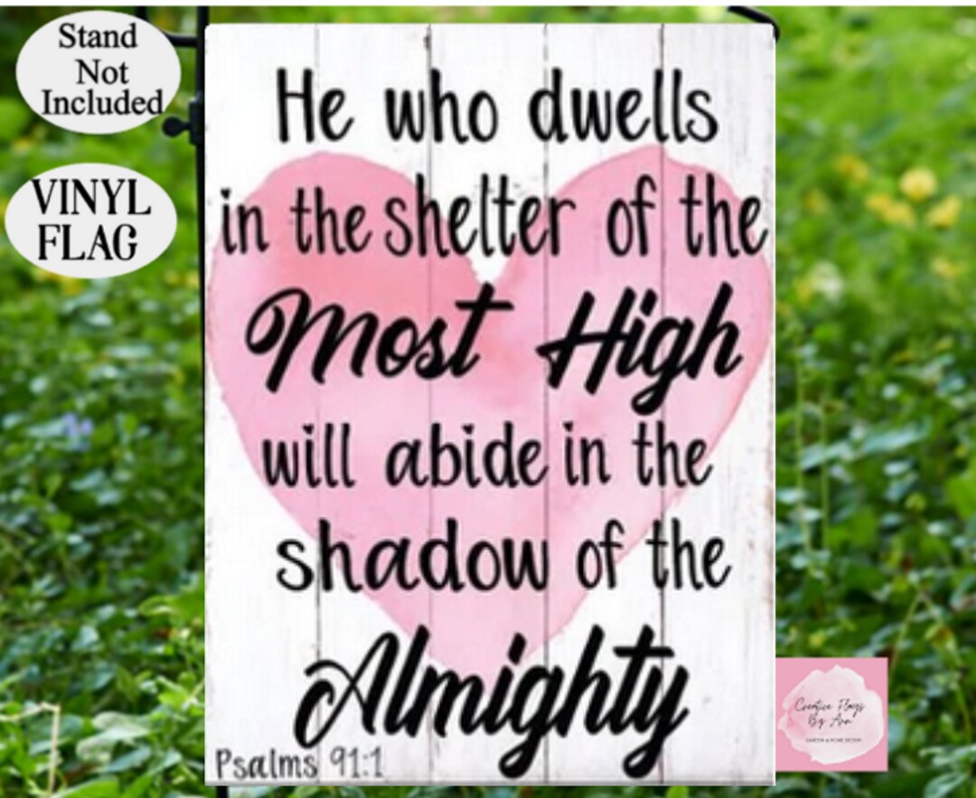 Christian Flag, Bible Verse Flags, Spring Garden Flag, Vinyl Yard Flag ...