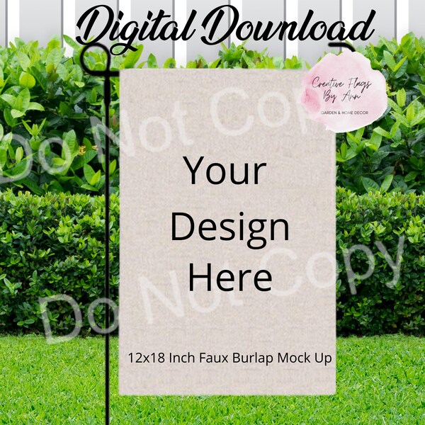 Burlap Garden Flag - Etsy