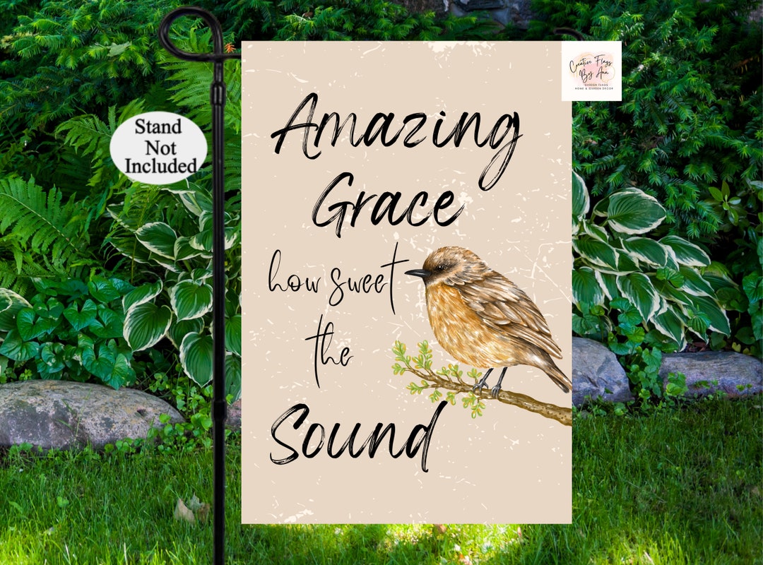 Amazing Grace Flag, Faith Flag, Bible Garden Flag, Christian Flag ...