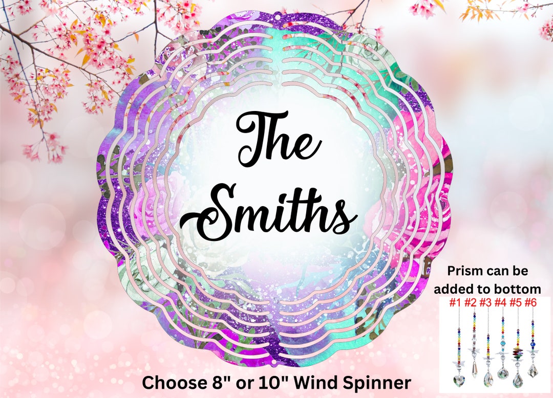 Spring Wind Spinner, Personalized Wind Spinner, Hanging Garden Spinner ...