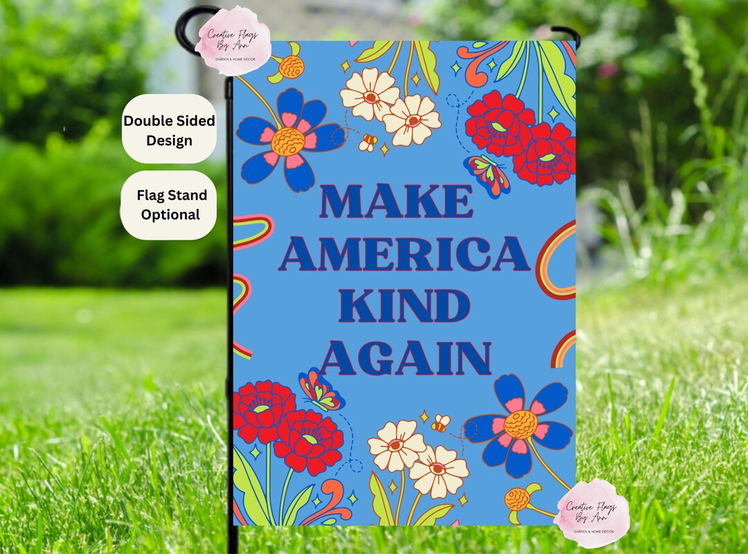 Make America Kind Again, Vote Trump Garden Flag , Patriotic Flag,choose ...