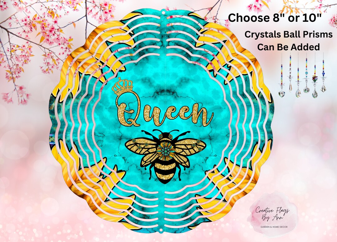 Bee Wind Spinner ,bumble Bee Decor, Hanging Garden Spinner ,summer ...