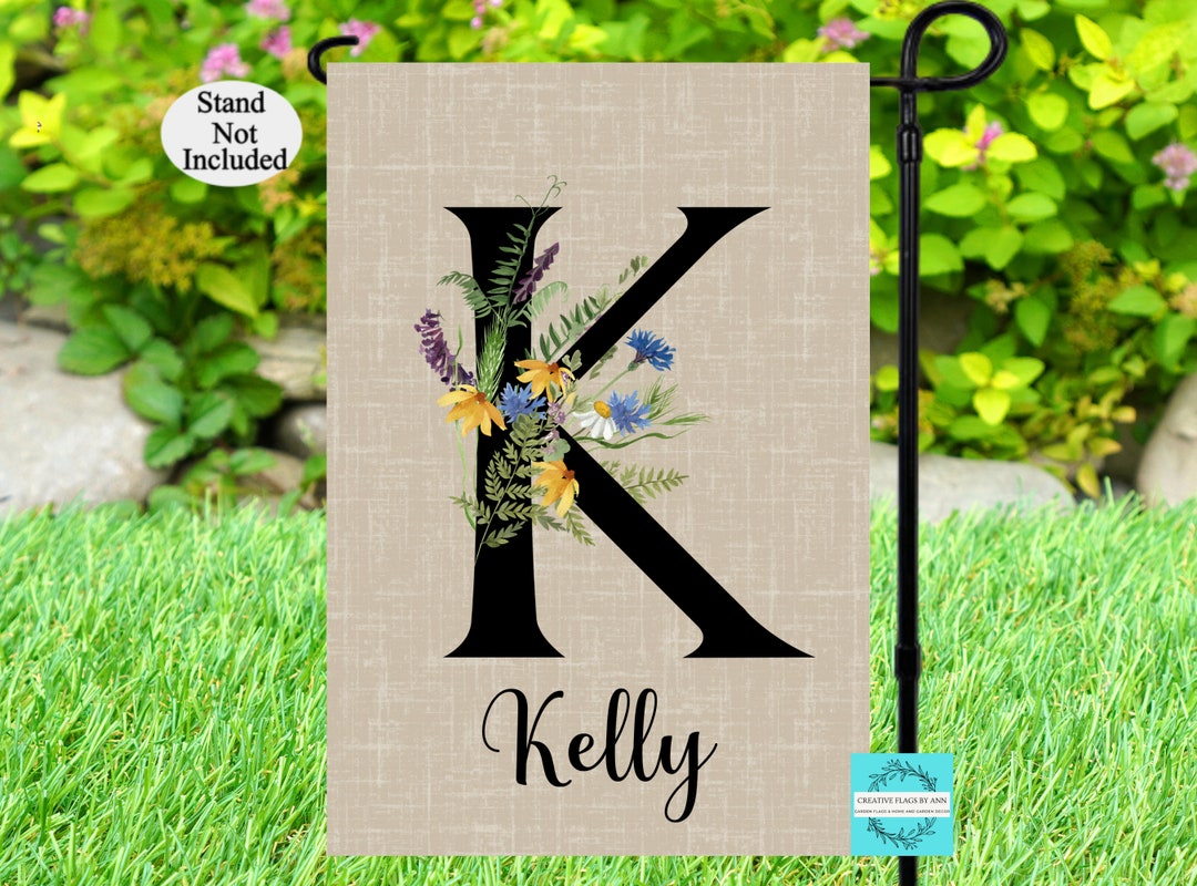 Personalized Garden Flag, Custom Yard Flag, Gift for Couple, Monogram ...