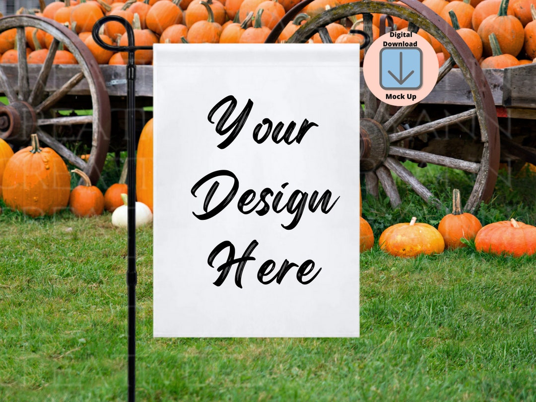 Fall Garden Flag Mock Up Sublimation Garden Flag Mock Up - Etsy