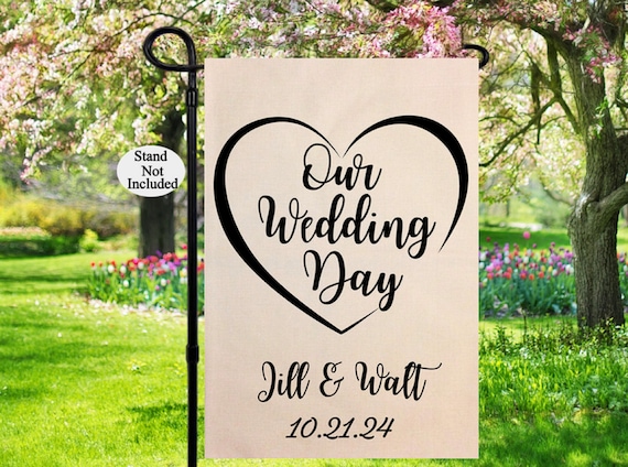 Garden Flags Wedding Personalized Garden Flag | Rosewood This & That