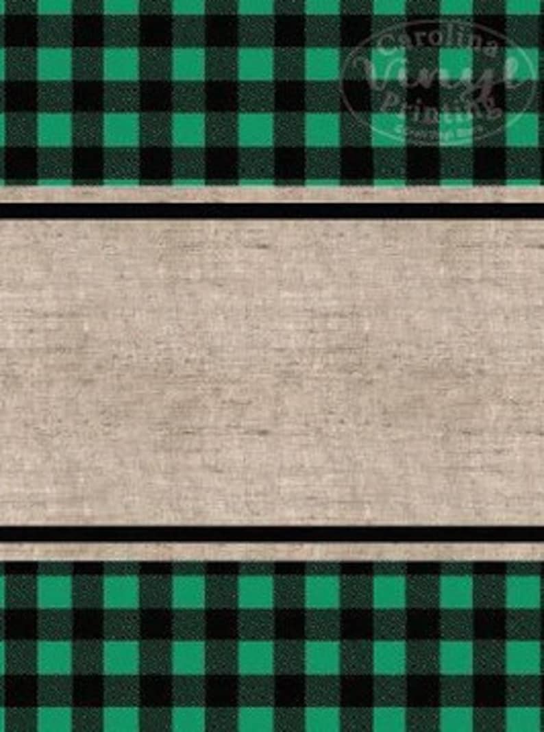 Plaid Welcome Flag, Vinyl Garden Flag, Home Flag, Welcome Flag, Vinyl ...