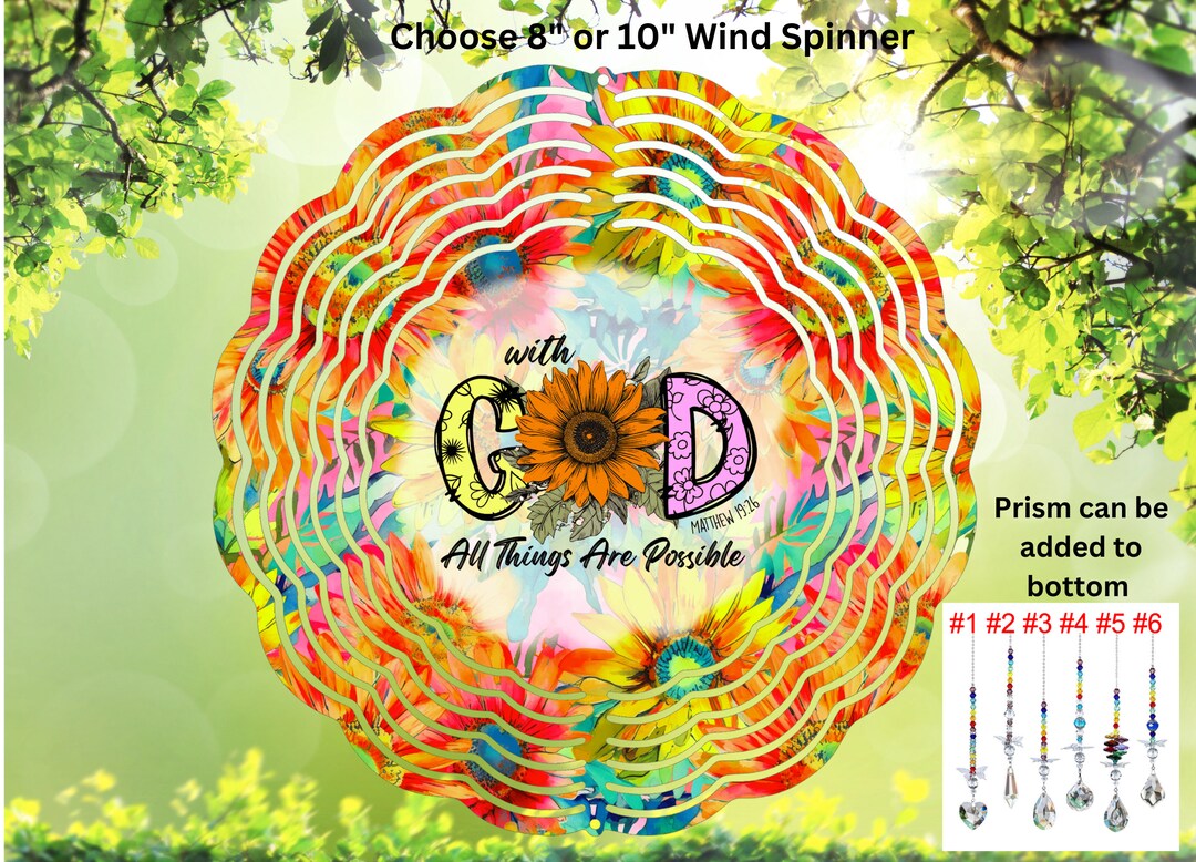 God Windspinner, Spring Wind Spinner ,hanging Garden Spinner ,summer ...