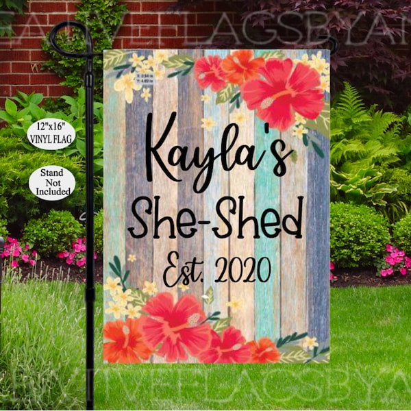 She Shed Garden Flag - Etsy