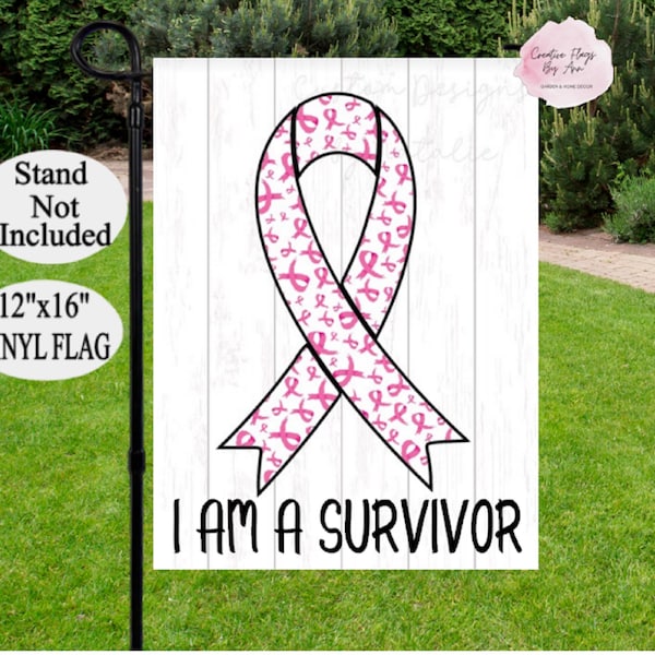 Breast Cancer Yard Flag - Etsy