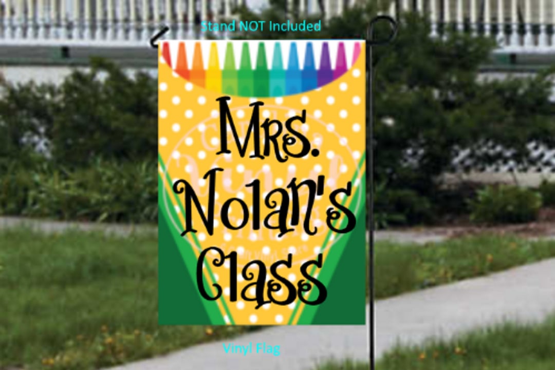 School Welcome Garden Flag, Back to School Banner, Vinyl Flags, Teacher ...