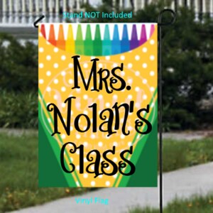 School Welcome Garden Flag, Back to School Banner, Vinyl Flags, Teacher ...