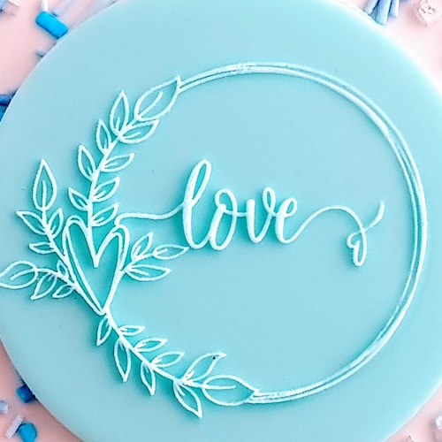 I Love You Mum Cookie Embosser Icing Fondant Stamp for - Etsy