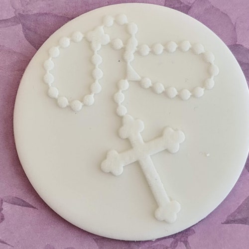 Rosary Embosser Acrylic Fondant Stamp Debosser for Cookies - Etsy