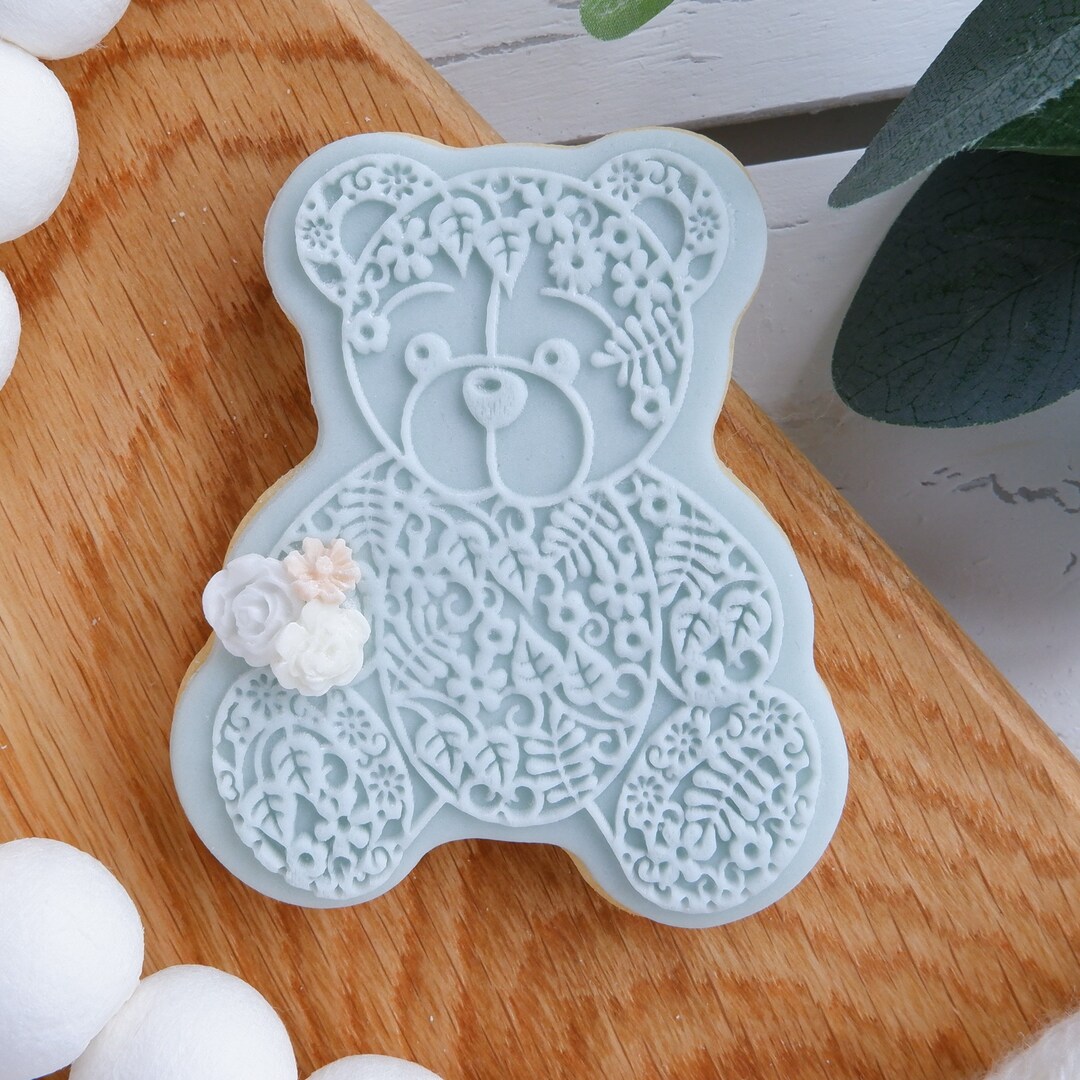 Baby Embosser Fondant Stamp and Matching Cutter, Acrylic Embosser for ...