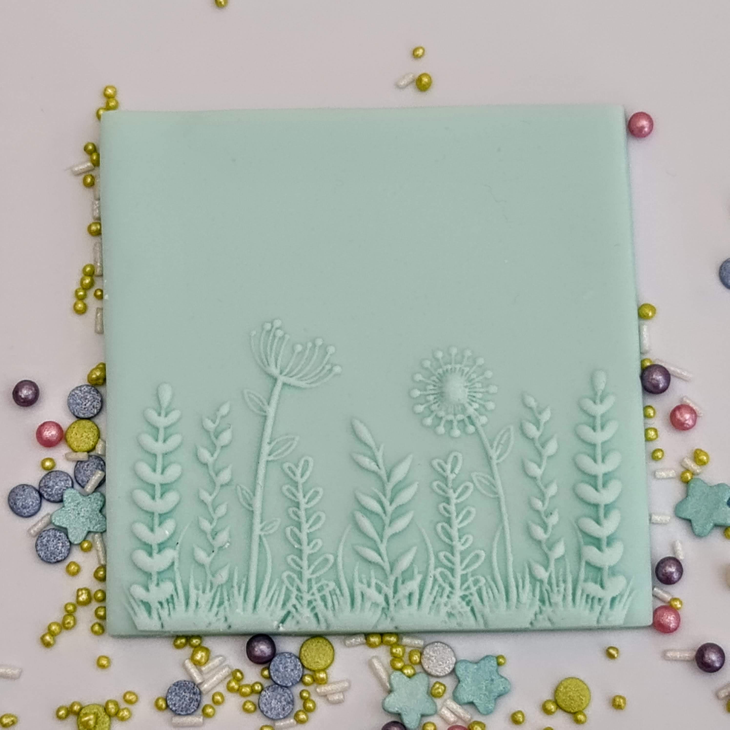Flower Embosser Acrylic Fondant Stamp, Debosser for Cookies, Cupcakes ...