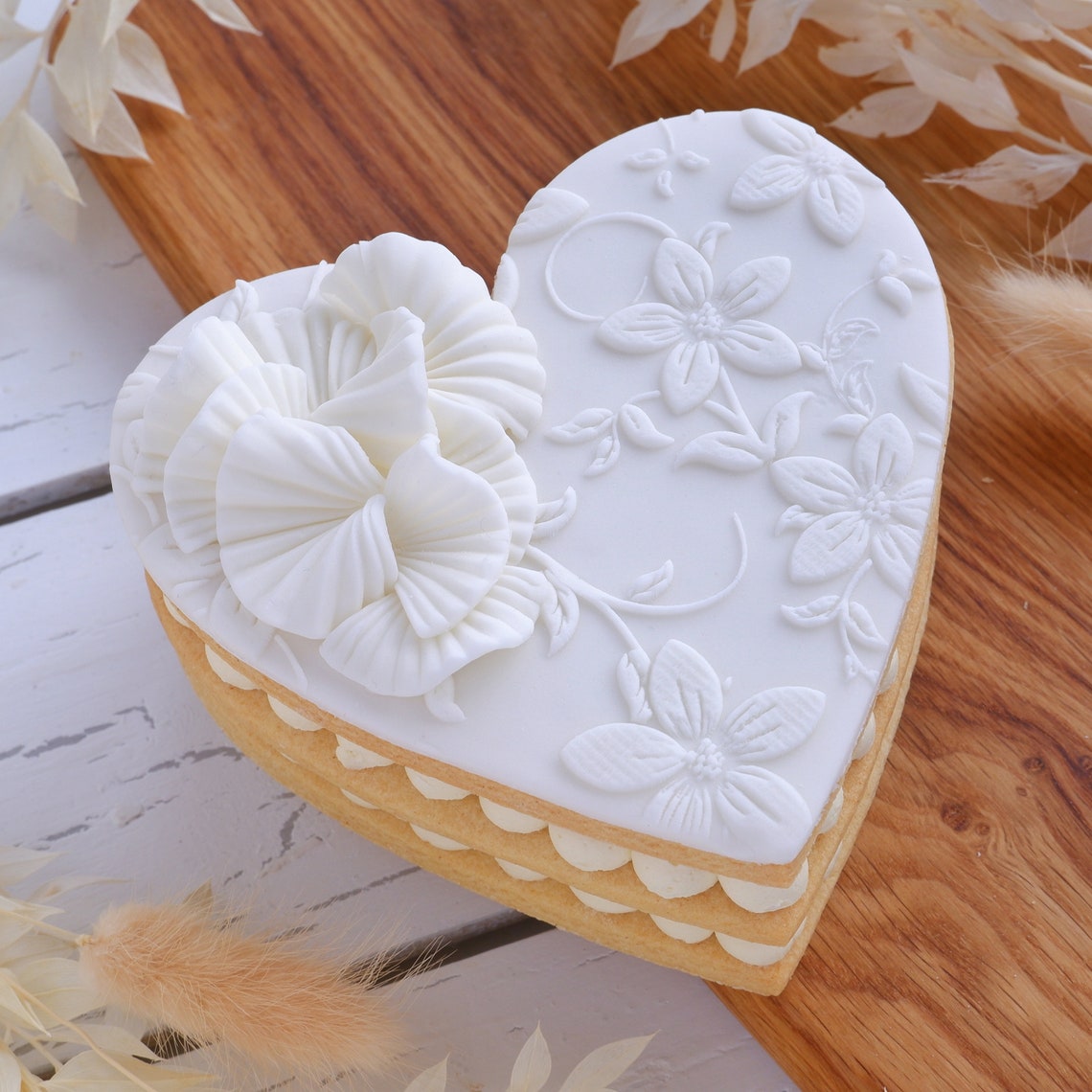 Pattern Embosser Fondant Stamp, Acrylic Embosser for Cookies, Cupcakes ...