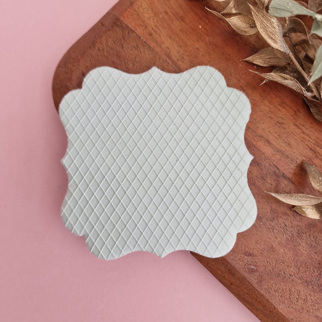 Diamond Net Pattern Embosser Fondant Stamp, Acrylic Embosser for ...