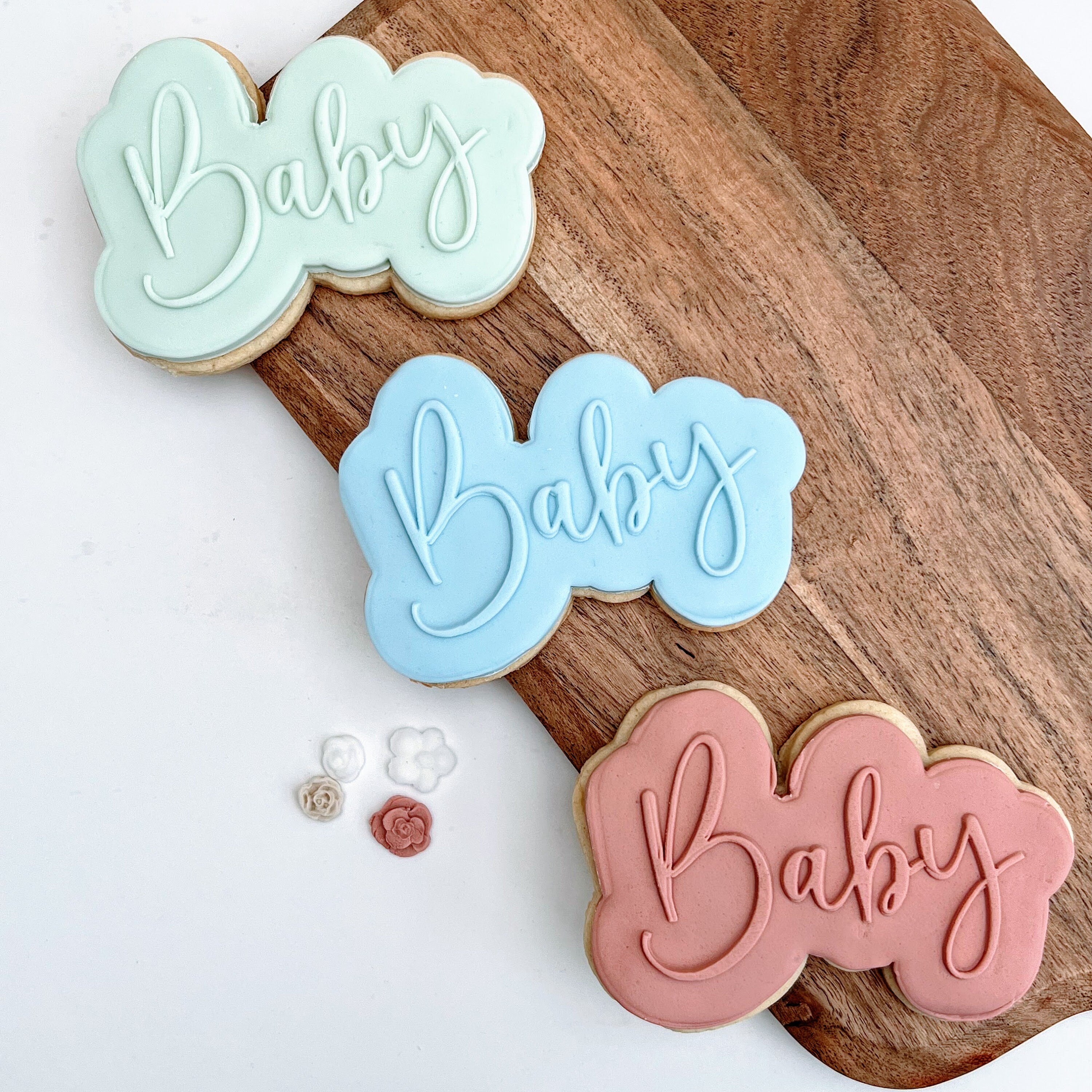 Baby Embosser & Cookie Cutter Combo Acrylic Fondant Stamp - Etsy UK