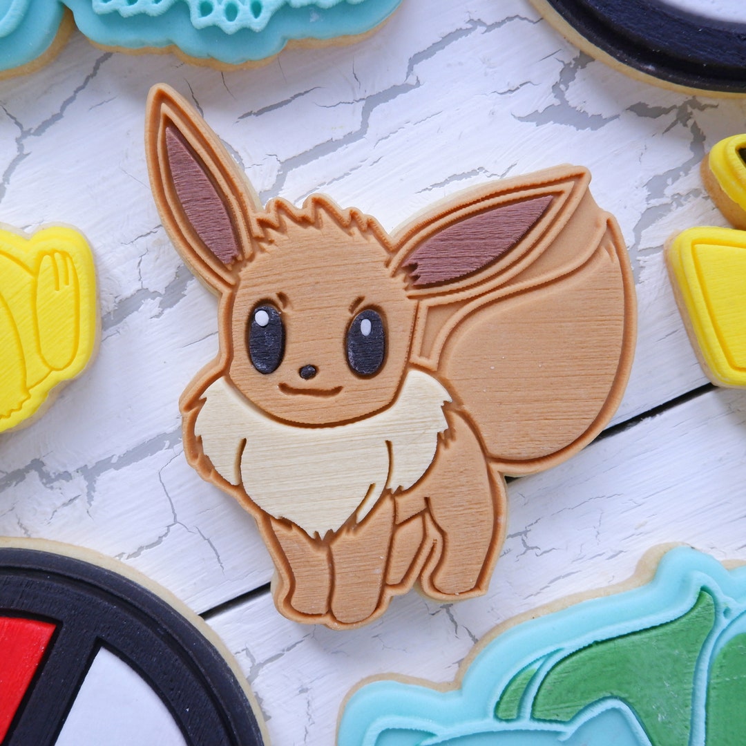Pokemon Eevee Acrylic Debosser Embosser Fondant Stamp and Matching ...