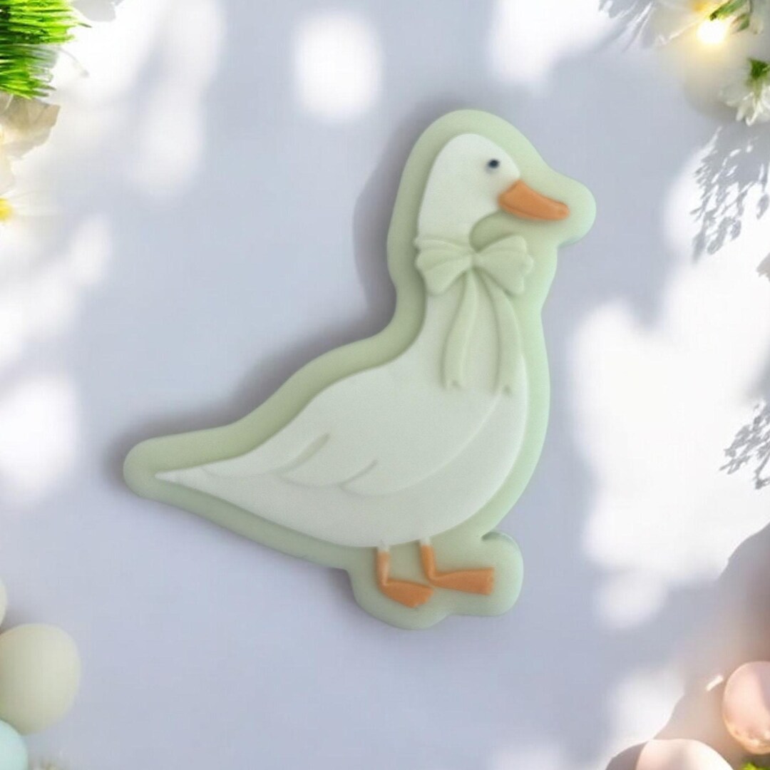 Cute Goose Embosser Fondant Stamp With Matching Cutter, for Cookies ...