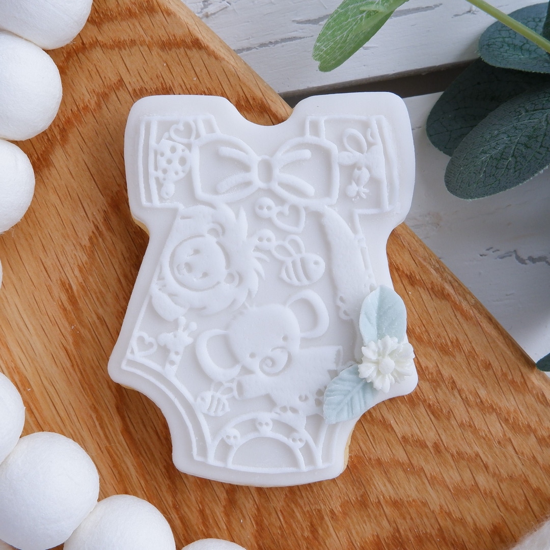 Baby Embosser Fondant Stamp and Matching Cutter, Acrylic Embosser for ...