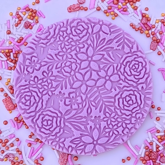 Flower Embosser Fondant Stamp Acrylic Debosser for Cookies | Etsy
