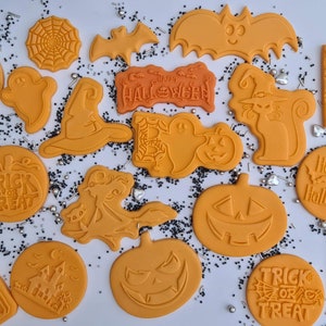 Halloween Embosser Fondant Stamp , Acrylic Embosser for Cookies ...