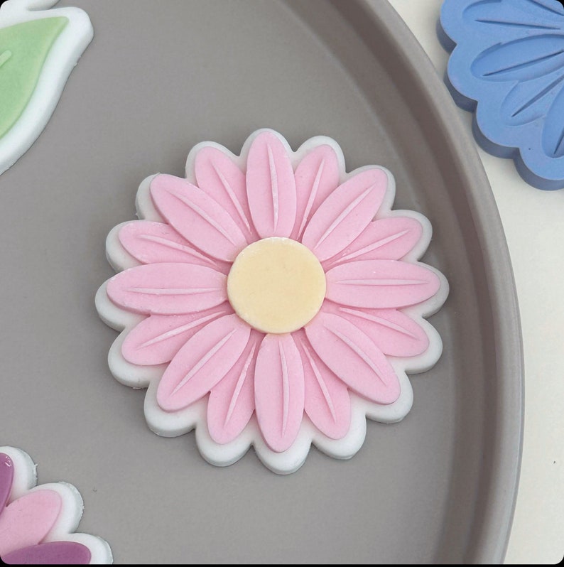 Daisy Fondant Cookie Stamp & Cutter Set: PLA 3D Printed Embosser - Etsy ...
