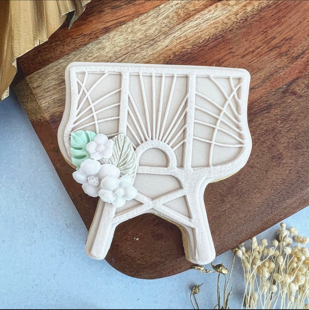 Baby Boho Crib Embosser & Cookie Cutter Combo Acrylic Fondant Stamp ...
