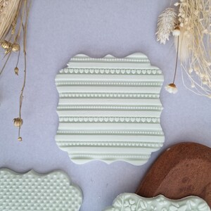 Heart Line Pattern Embosser Fondant Stamp, Acrylic Embosser for Cookies ...