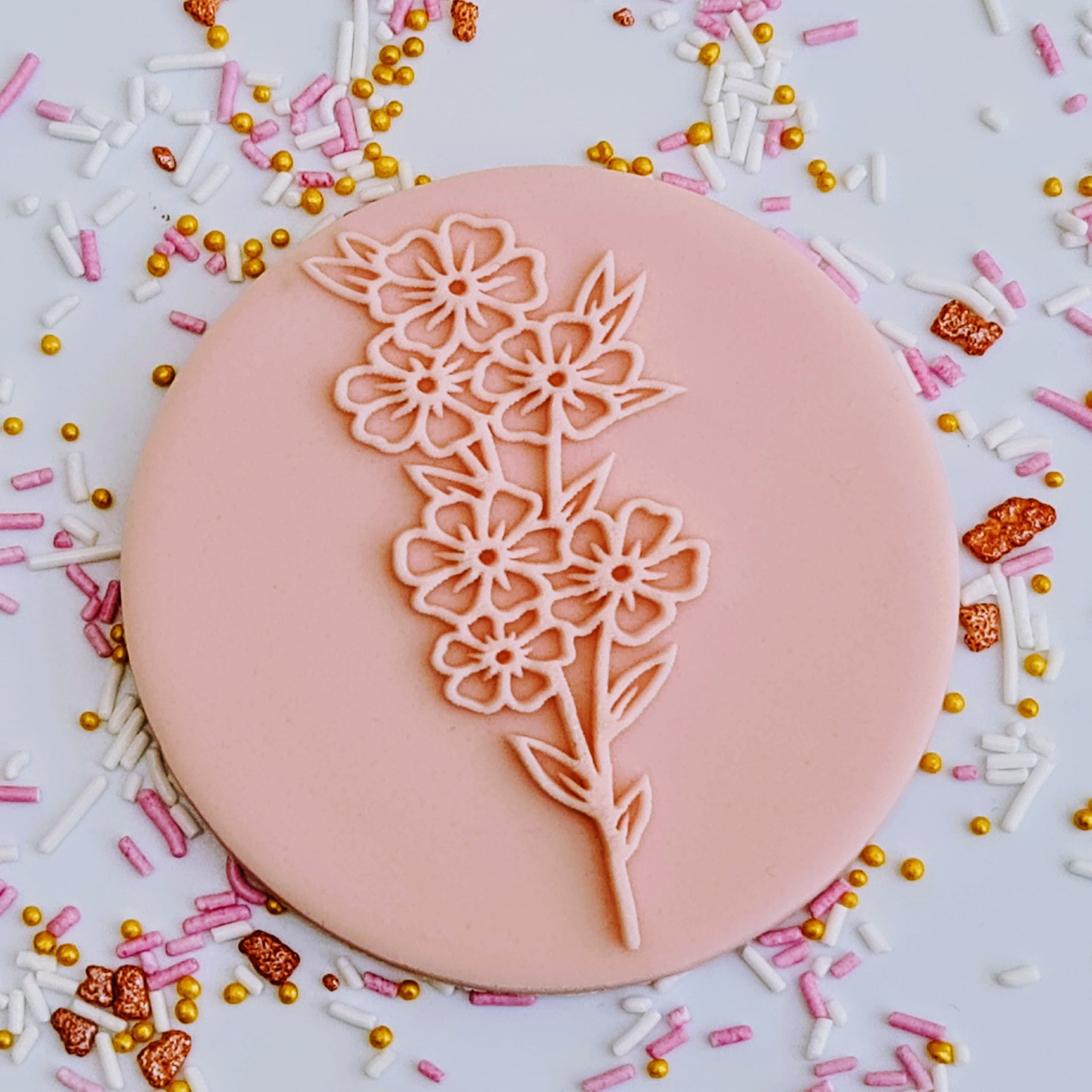 Flower Embosser Fondant Stamp Acrylic Debosser for Cookies - Etsy