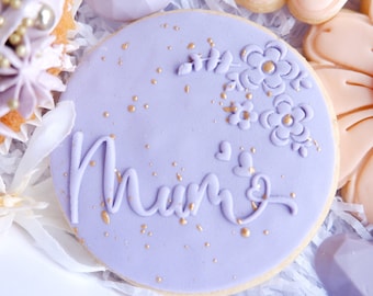 Woodland Embosser Fondant Stamp, Acrylic Embosser for Cookies, Cupcakes ...