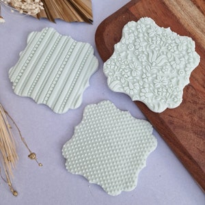 Floral Pattern Embosser Fondant Stamp, Acrylic Embosser for Cookies ...