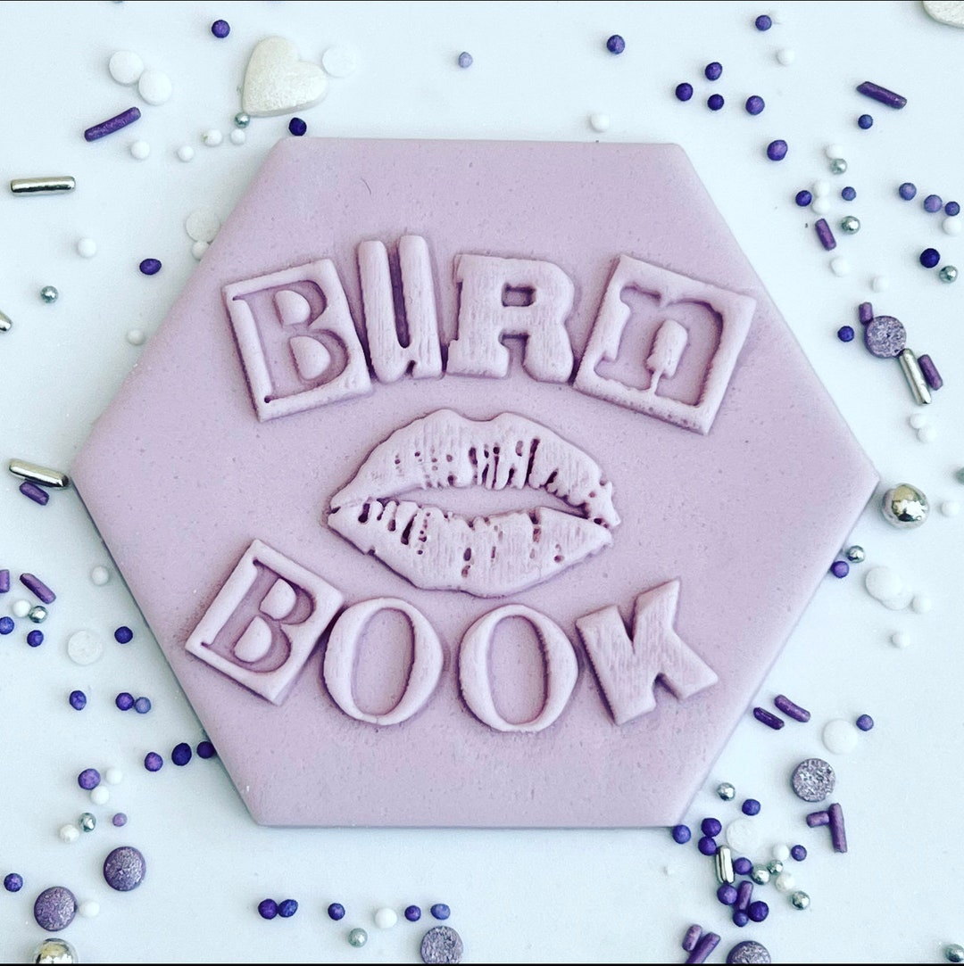 Burn Book Embosser Fondant Stamp, Acrylic Debosser for Cookies ...