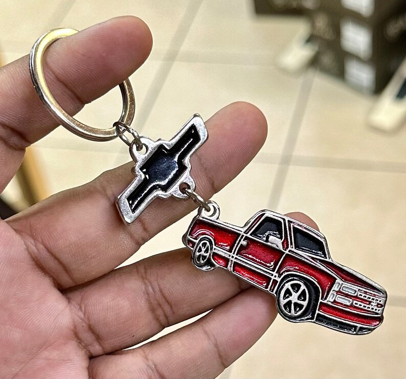 Custom Obs 93 Dropped Silverado Inspired Metal Keychain - Etsy
