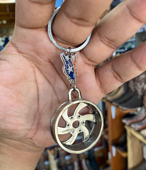 Mini Billet/intro Style Wheel Keychain - Etsy