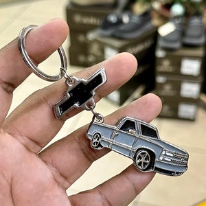 Custom Obs 93 Dropped Silverado Inspired Metal Keychain - Etsy