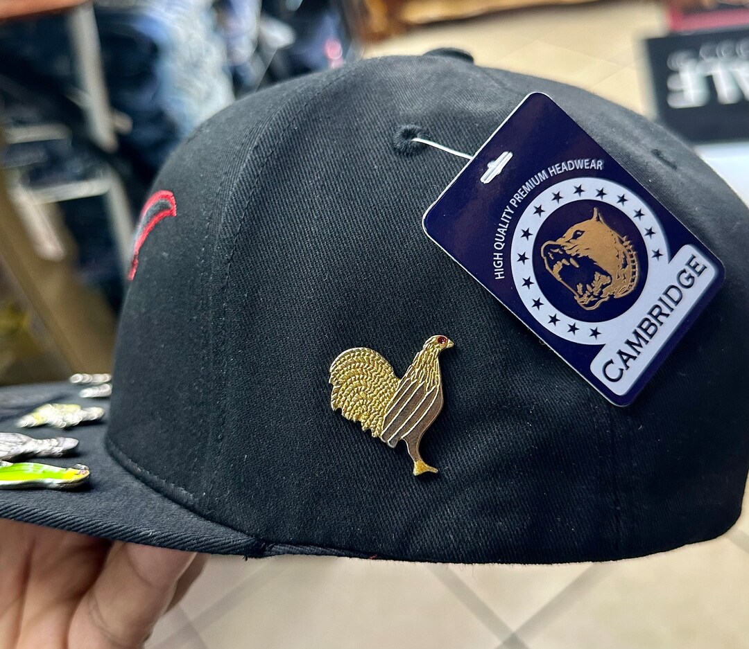 El Gallo Custom Metal Enamel Hat Pin - Etsy