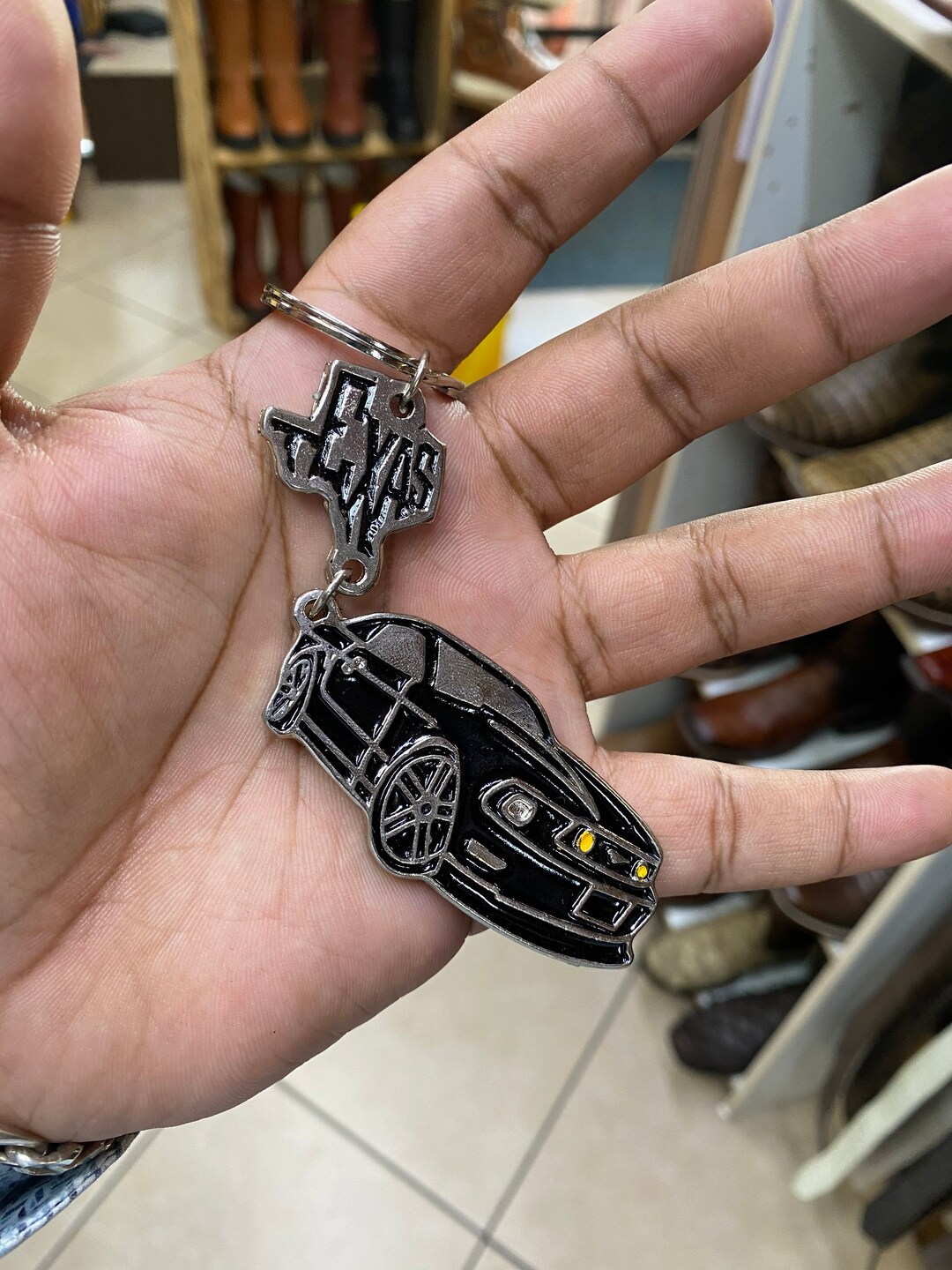 Mustang Inspired Metal Keychain - Etsy