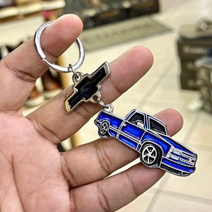 Custom Obs 93 Dropped Silverado Inspired Metal Keychain - Etsy