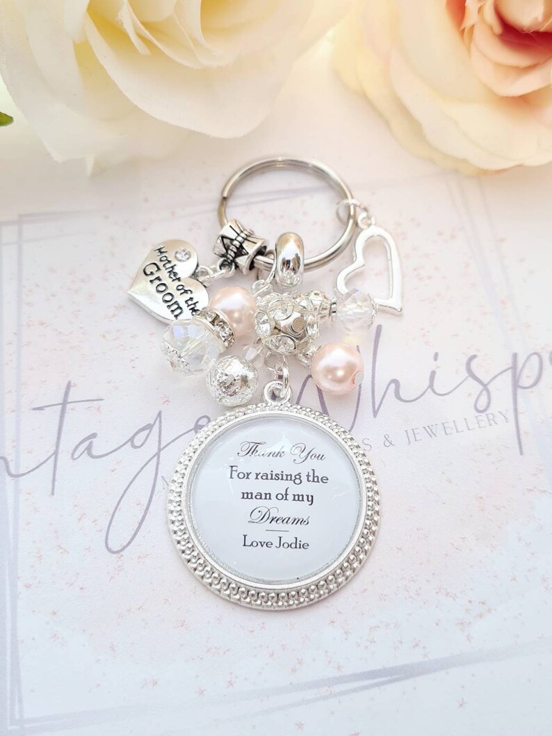 Personalised Mum Wedding Key Ring Mother of the Bride Mother | Etsy UK