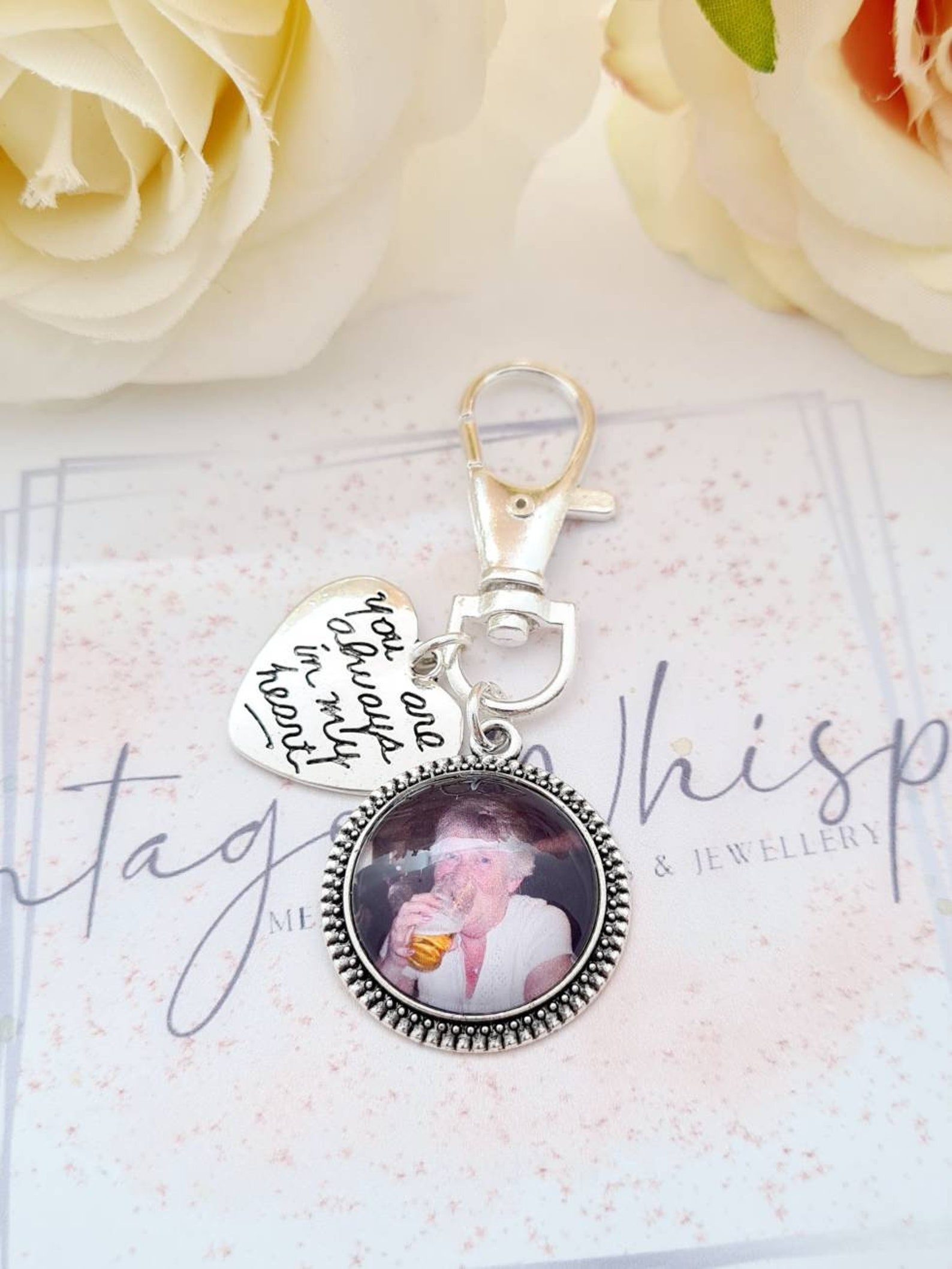 Buttonhole Clip Memorial Photo Charm Suit Pin With Gift Box for the ...