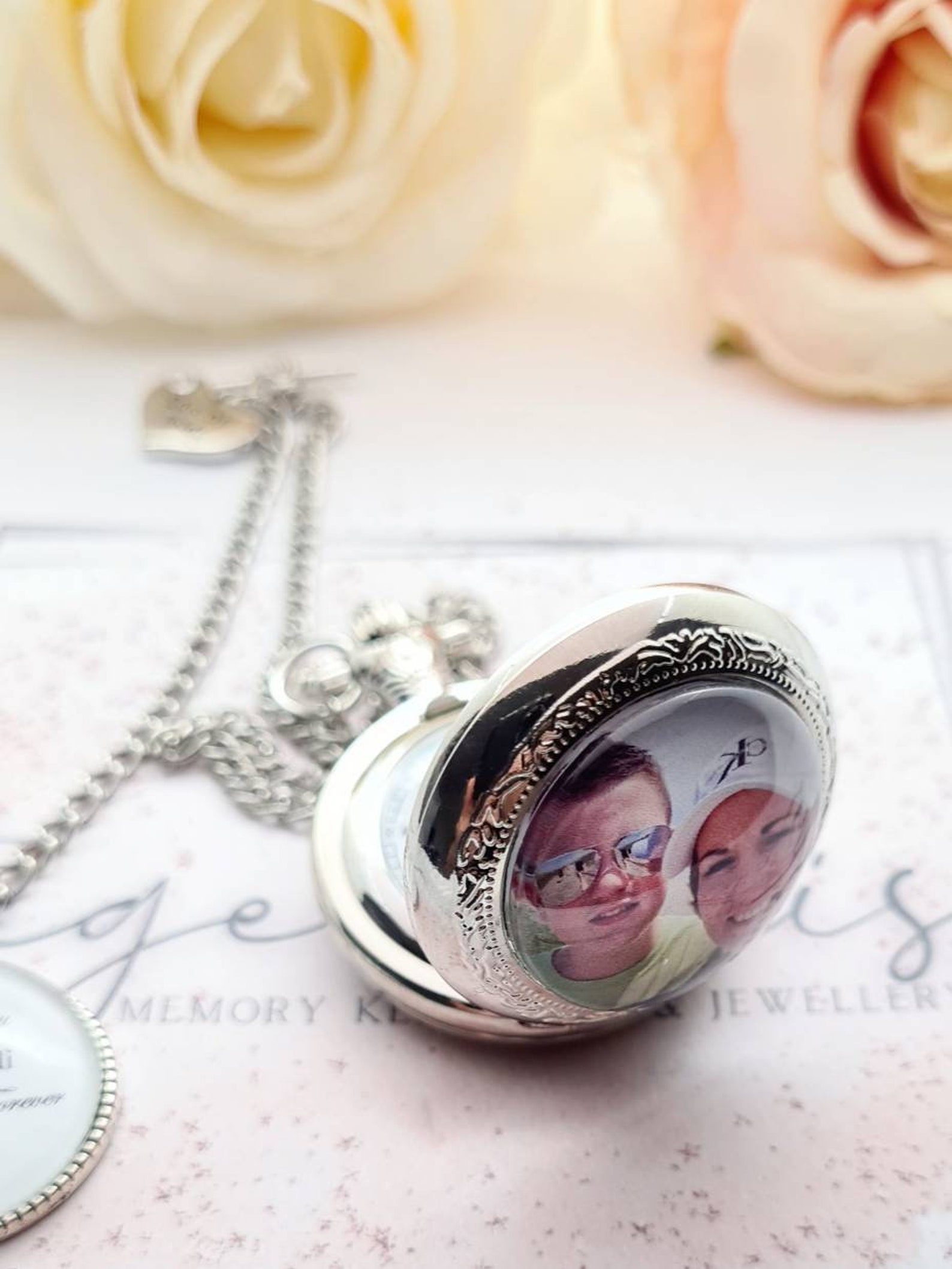 Personalised Photo Pocket Watch for Wedding Gift Suit Memory | Etsy UK