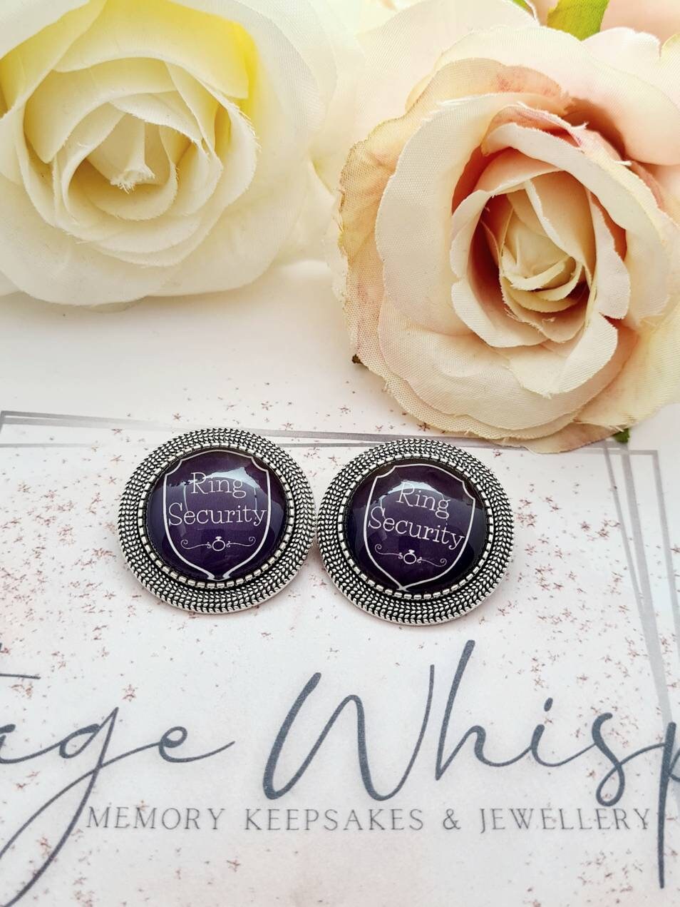 Ring Security Pin in personalised box for the Ring Bearer Ring | Etsy